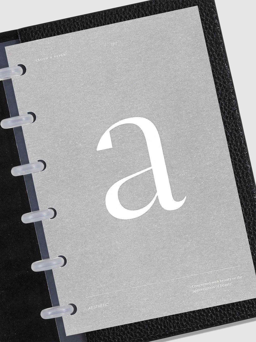 Monogram Vellum Planner Dashboard | A | Cloth & Paper