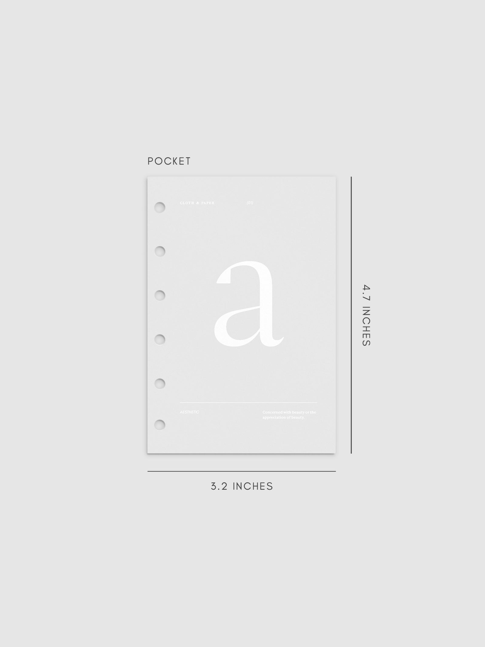 Monogram Vellum Planner Dashboard | A | Cloth & Paper