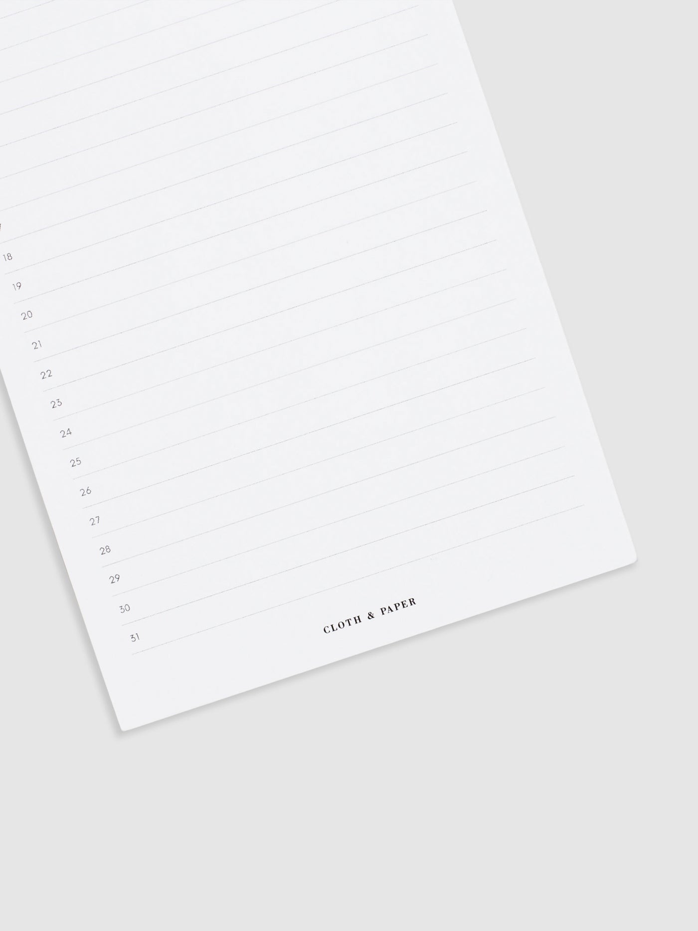 Monthly Notepad | Cloth & Paper