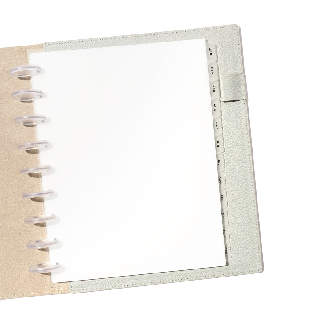 Monthly Side Tab Planner Dividers | Low Profile | Matte | Cloth & Paper ...