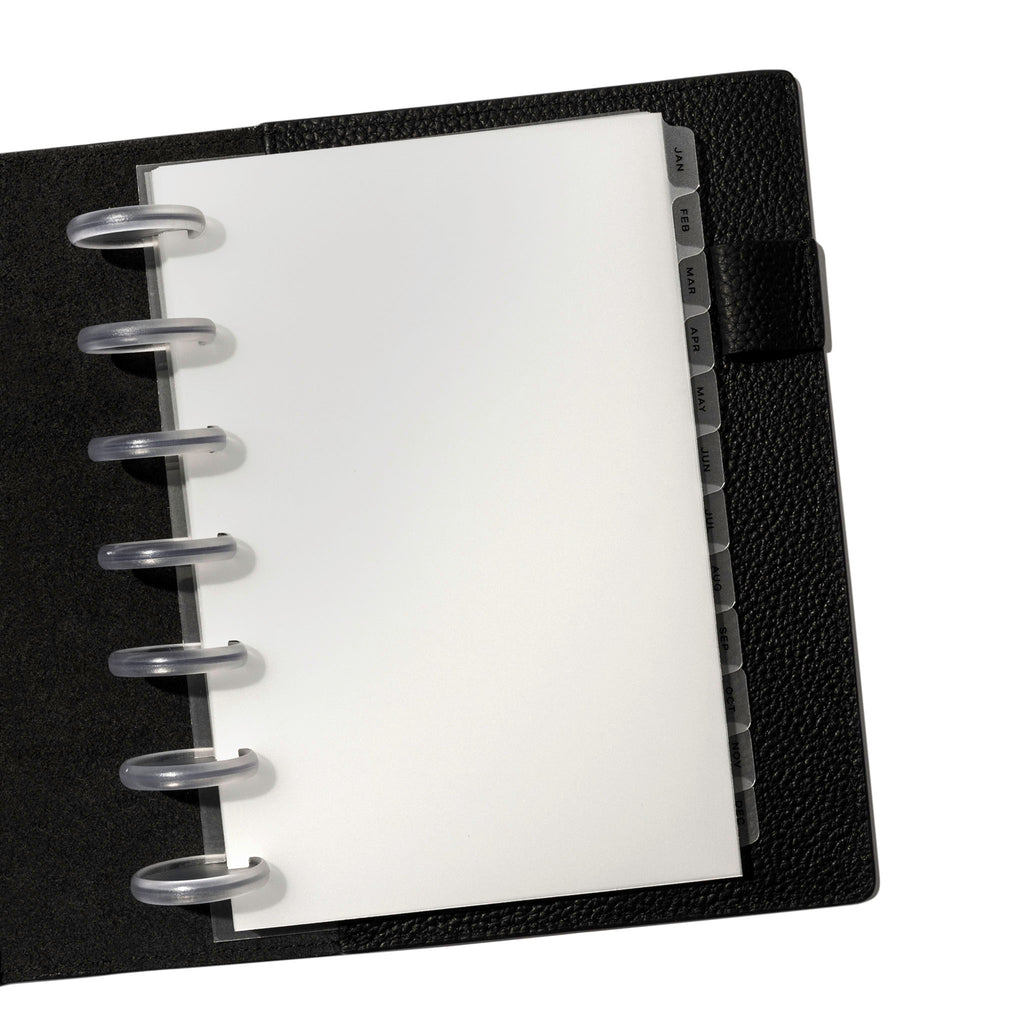 Monthly Side Tab Planner Dividers | Low Profile | Matte | Cloth & Paper ...