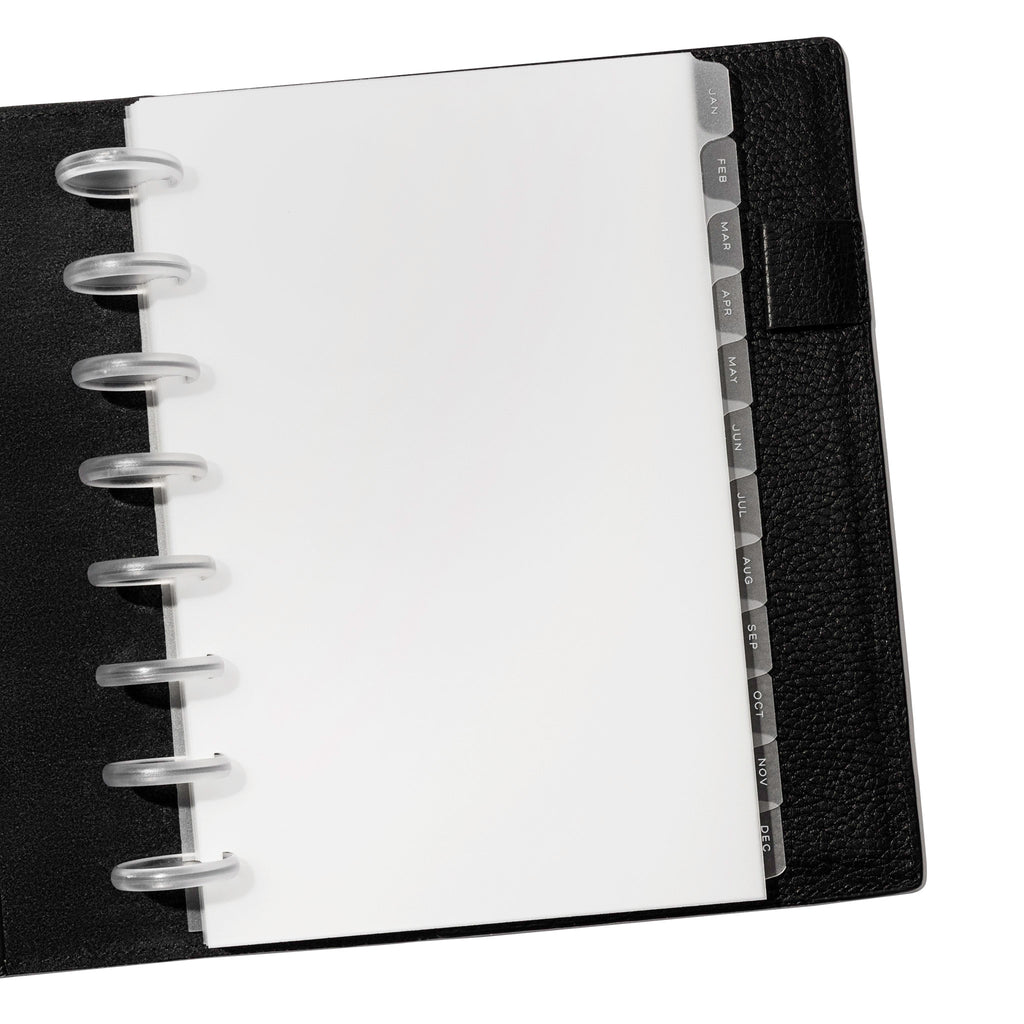 Monthly Side Tab Planner Dividers | Low Profile | Matte | Cloth & Paper ...