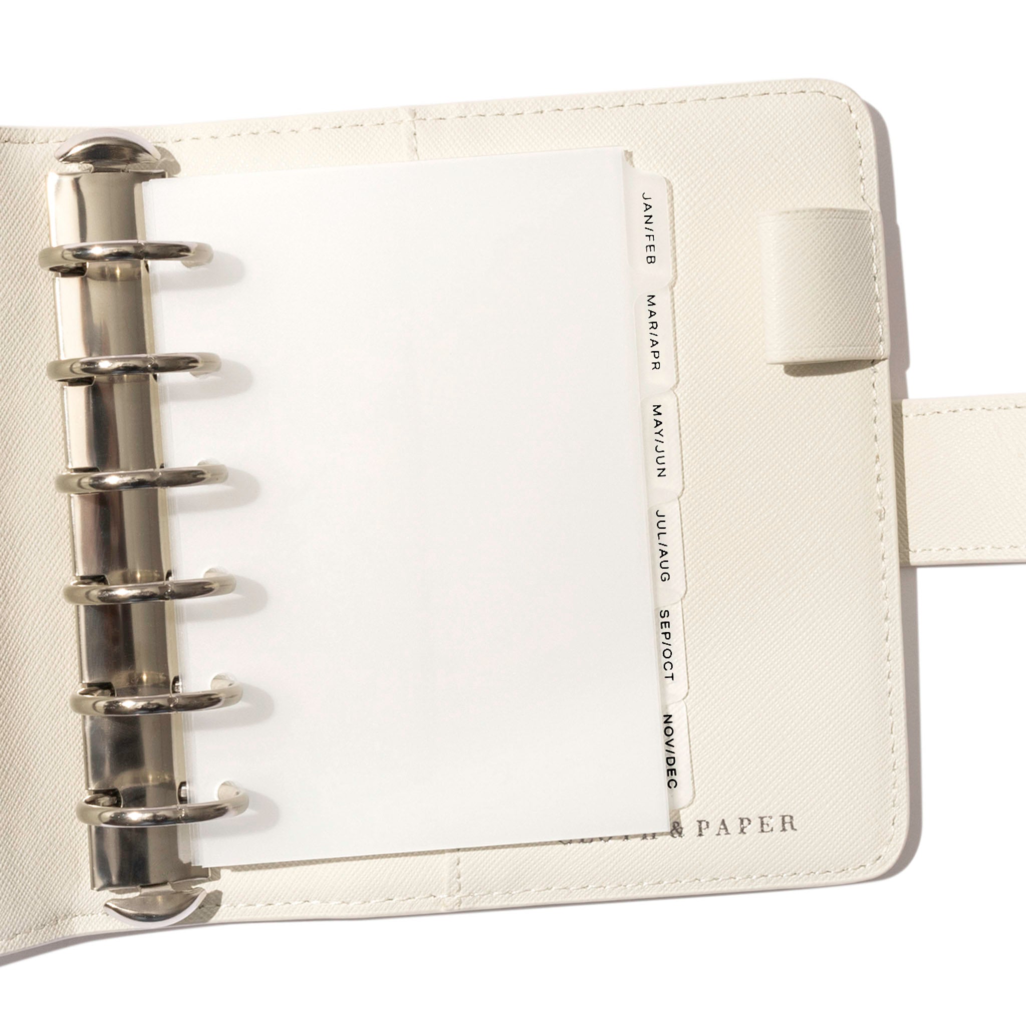 Monthly Side Tab Planner Dividers | Low Profile | Matte | Cloth & Paper ...