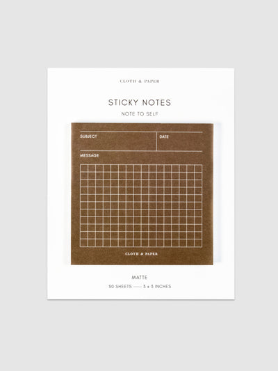 Note to Self Sticky Notes | Cloth & Paper