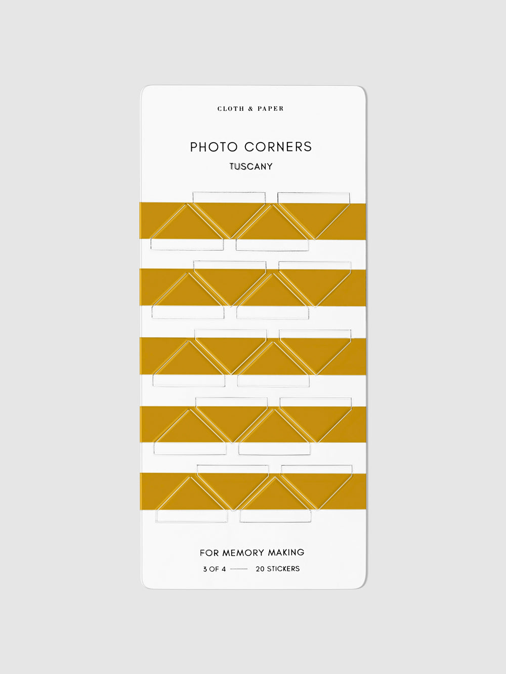 Photo Corner Sticker Set | Cloth & Paper