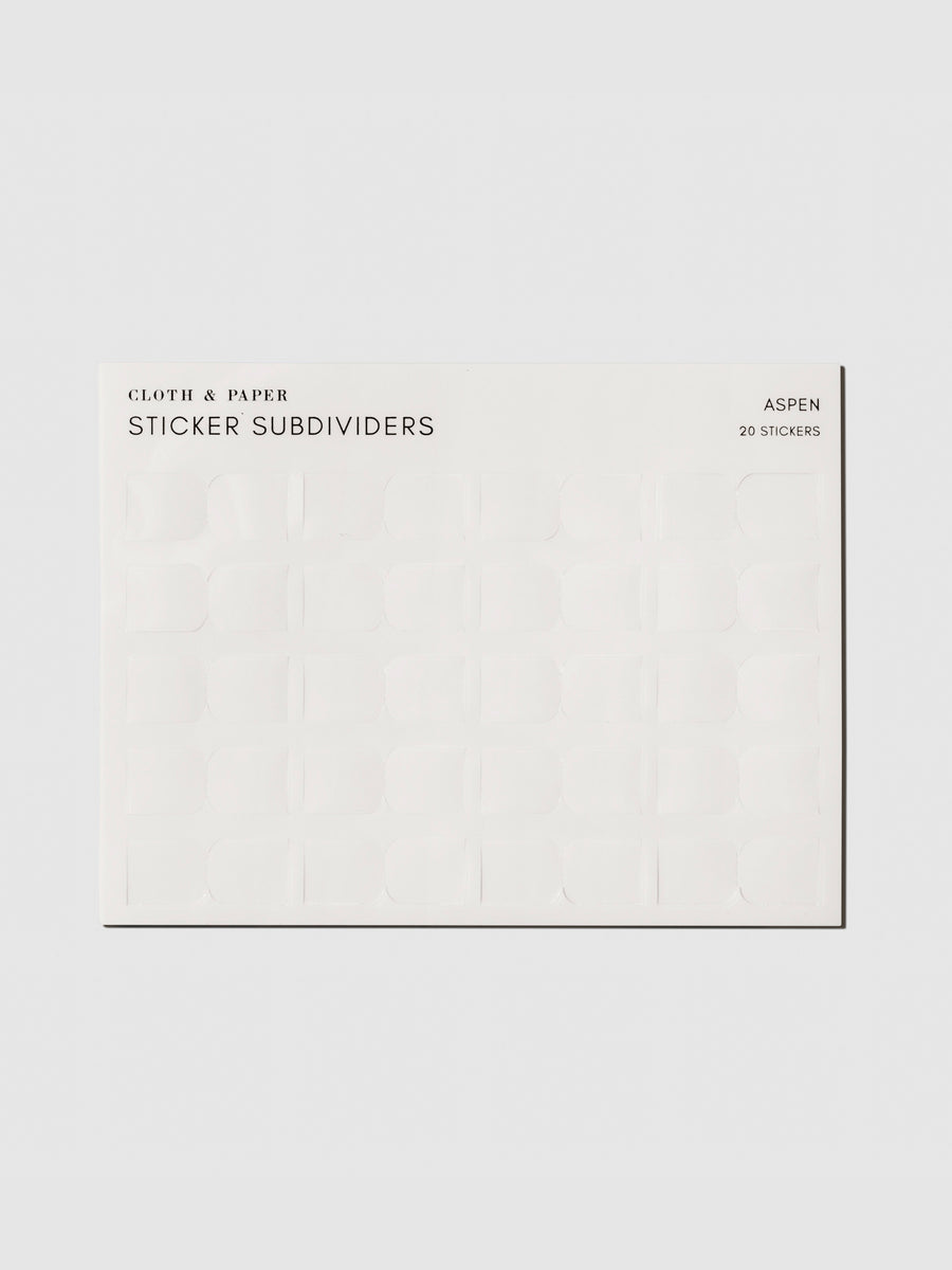 Planner Sticker Subdividers | Cloth & Paper – CLOTH & PAPER