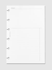 Project Management Inserts | Refreshed Layout | Cloth & Paper
