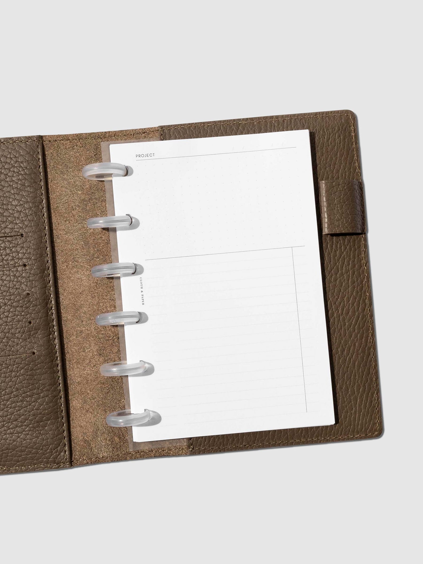 Project Management Inserts | Refreshed Layout | Cloth & Paper