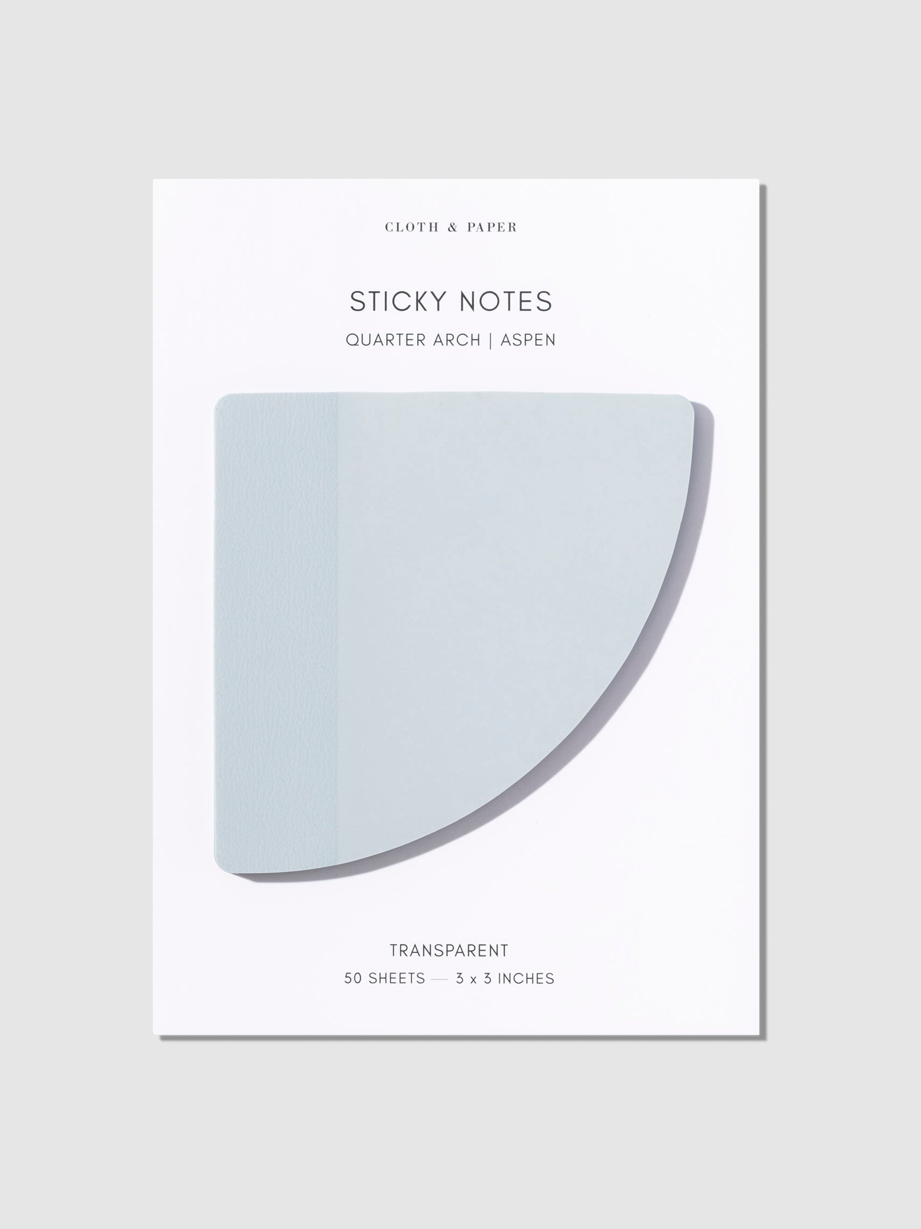 Quarter Arch Sticky Notes | Aspen | Cloth & Paper