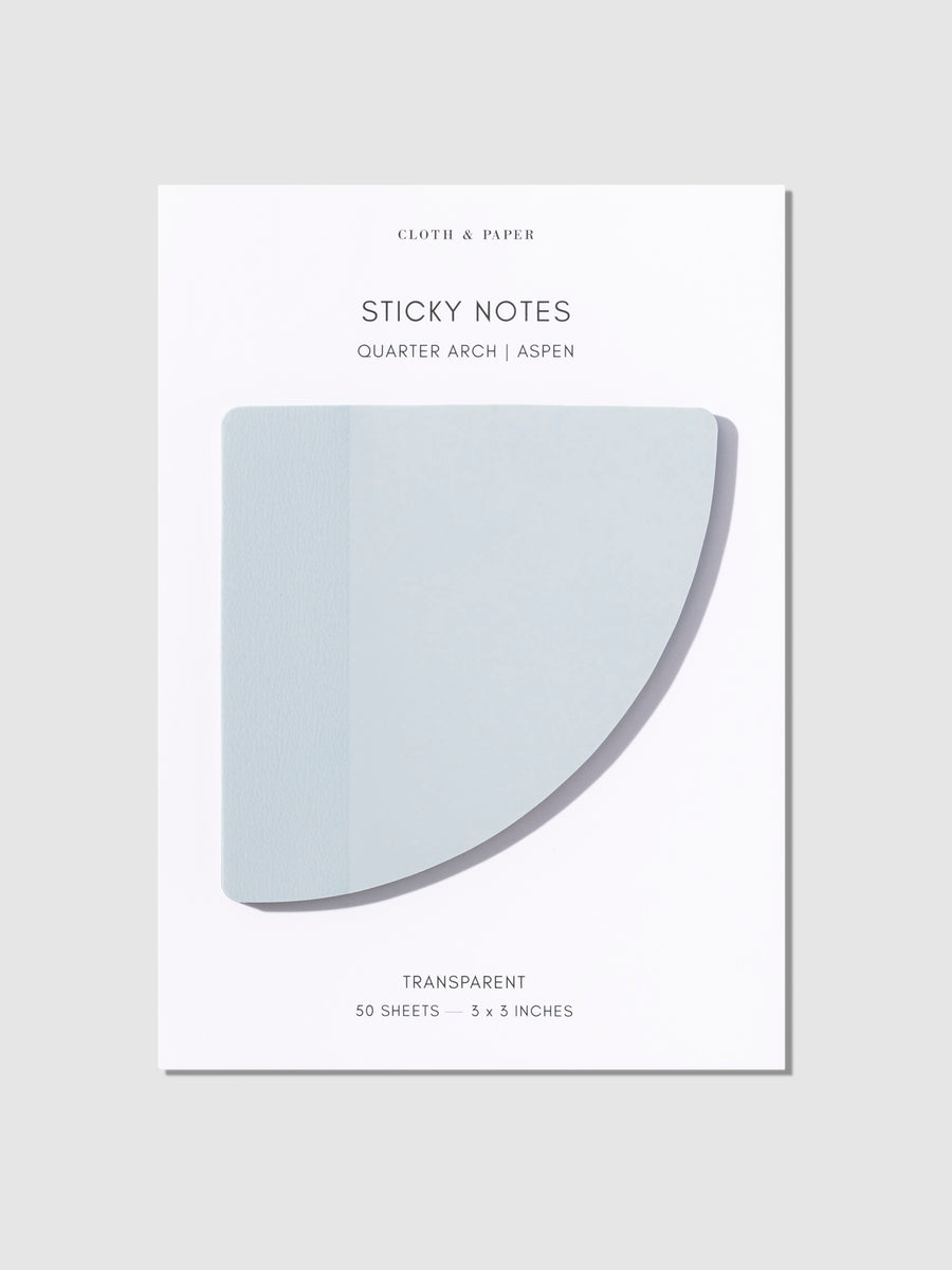 Quarter Arch Sticky Notes | Aspen | Cloth & Paper – CLOTH & PAPER