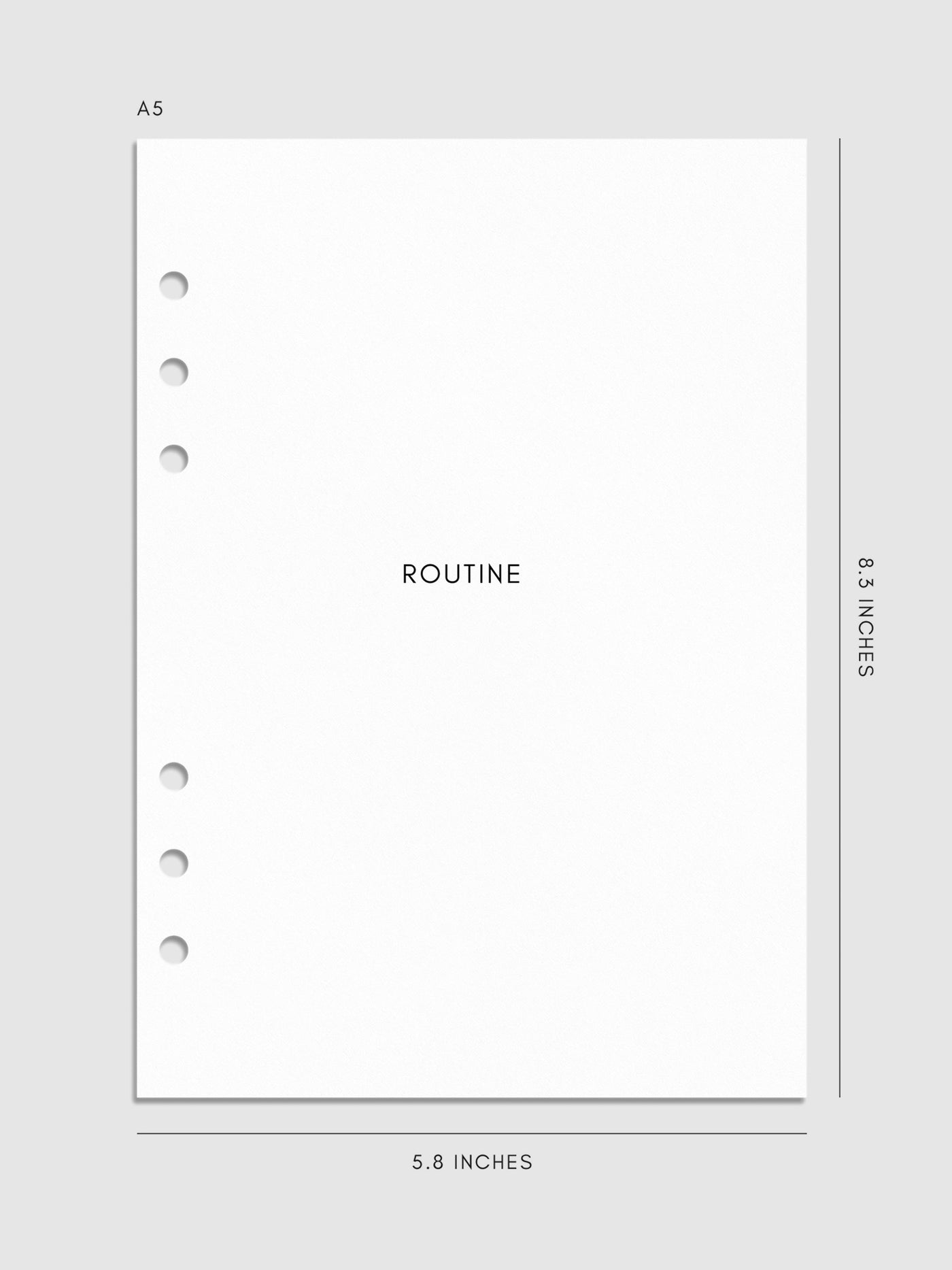 Routine Builder Planner Inserts | Cloth & Paper