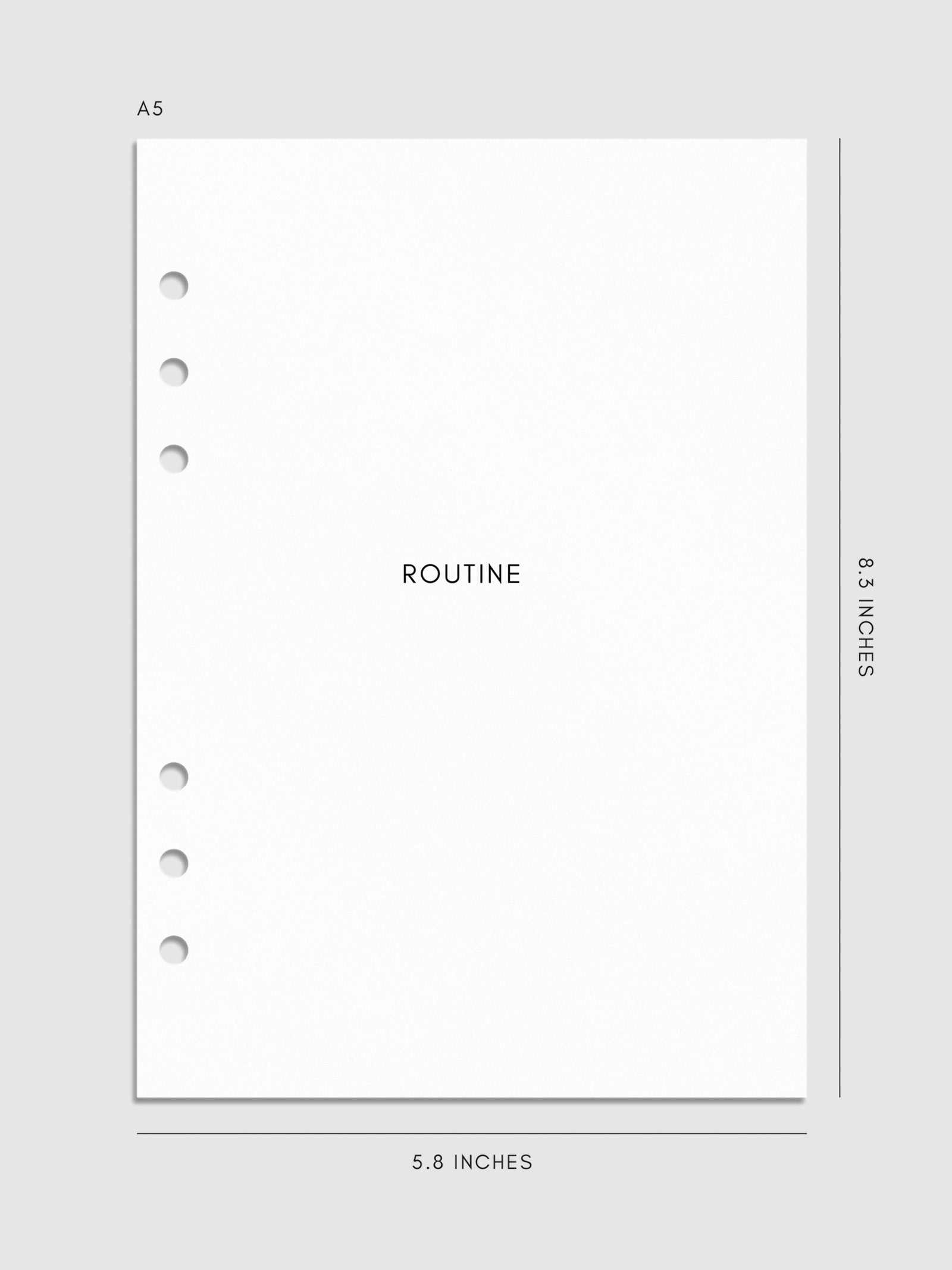Routine Builder Planner Inserts | Cloth & Paper