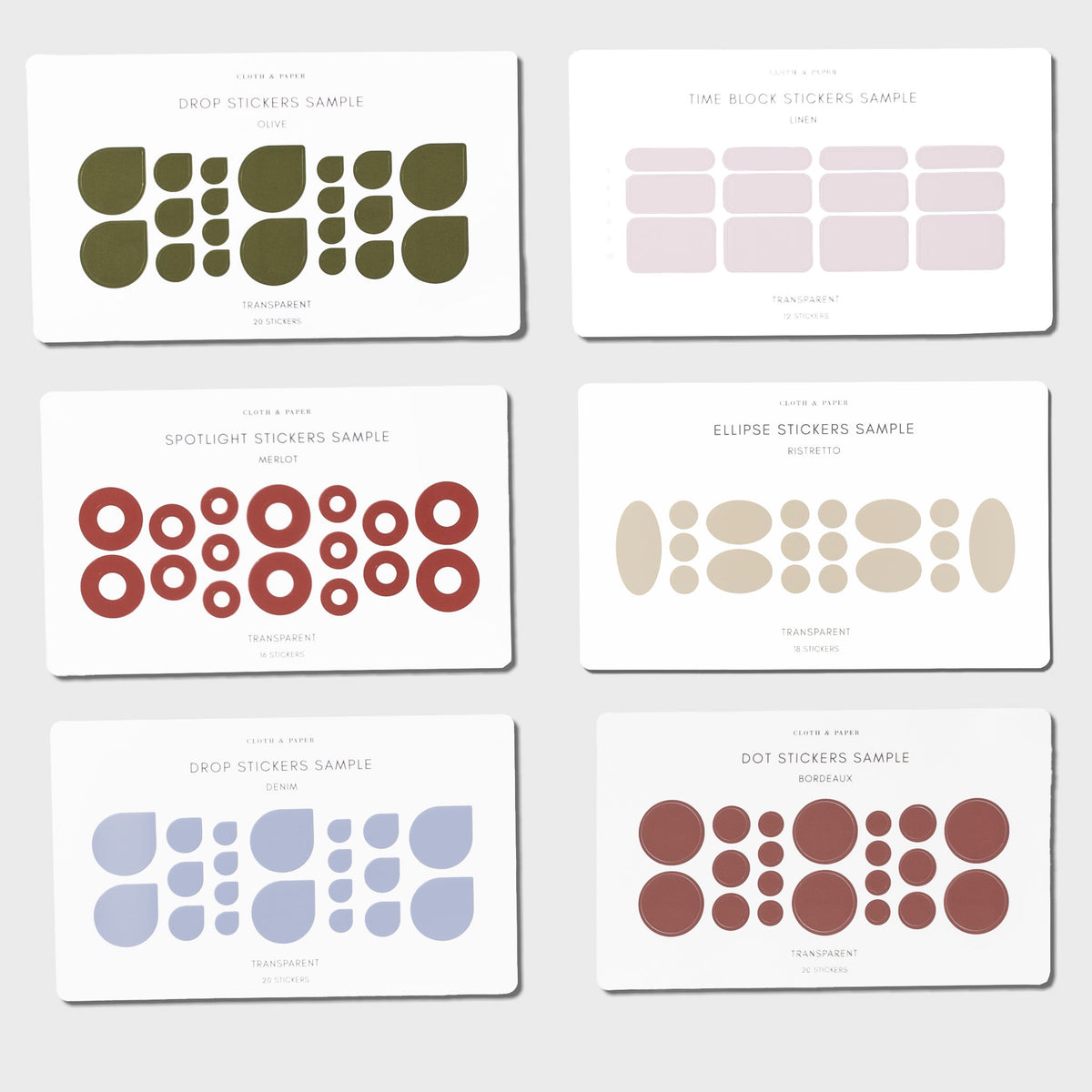 Sample Sticker Pack | Cloth & Paper – CLOTH & PAPER