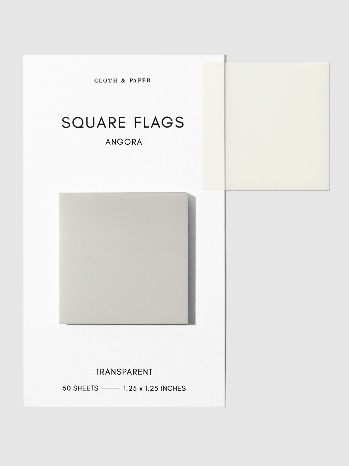 Square Transparent Page Flags for Books and Planner Calendars