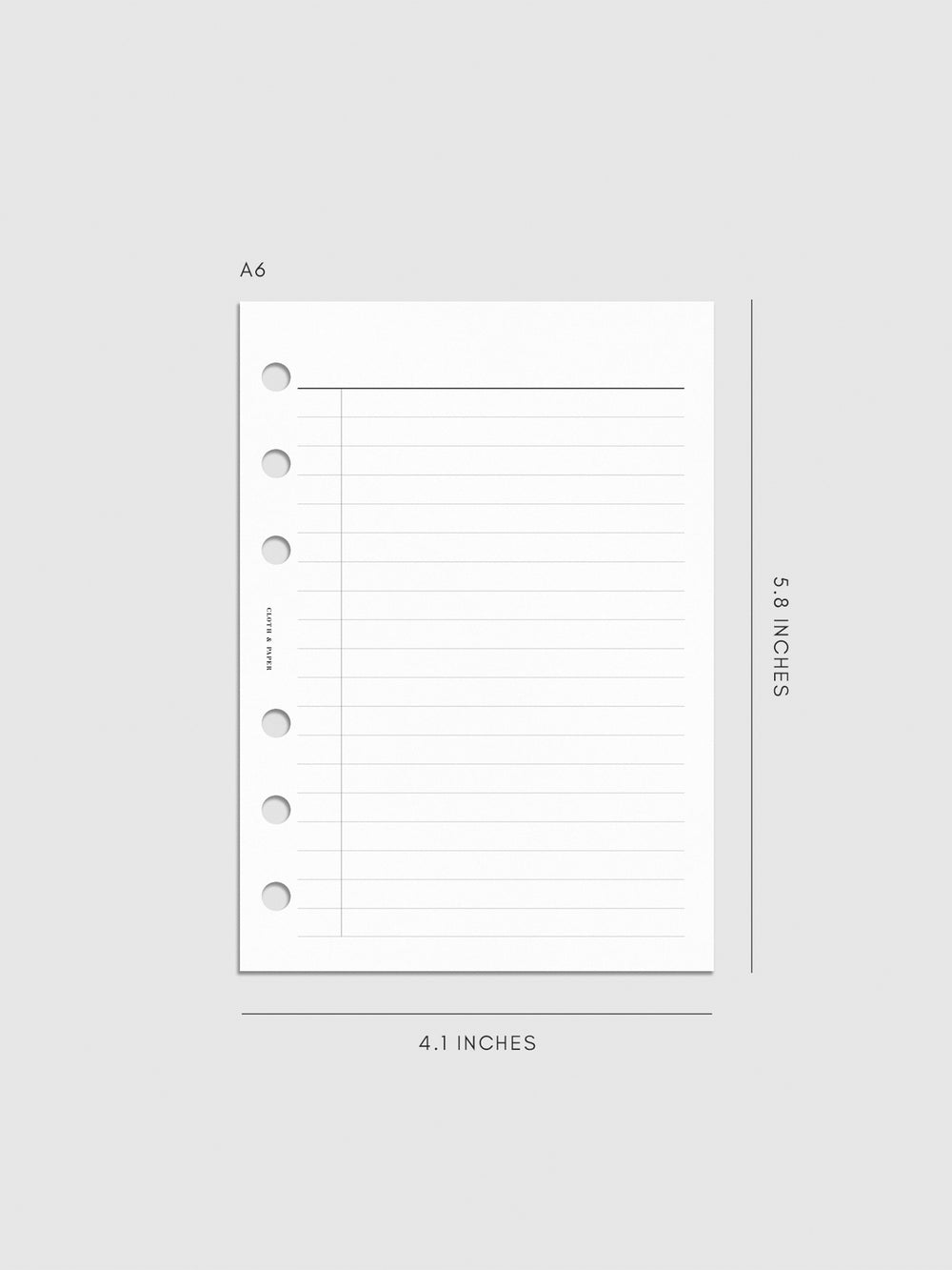 Task Planner Inserts | Cloth & Paper