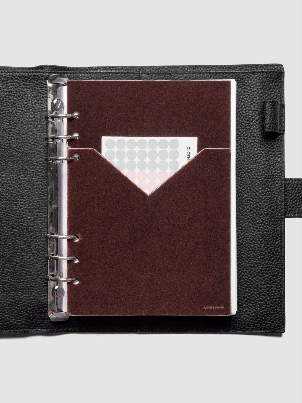 Velvet Pocket Folder | Planner Insert Organizer | Cloth & Paper