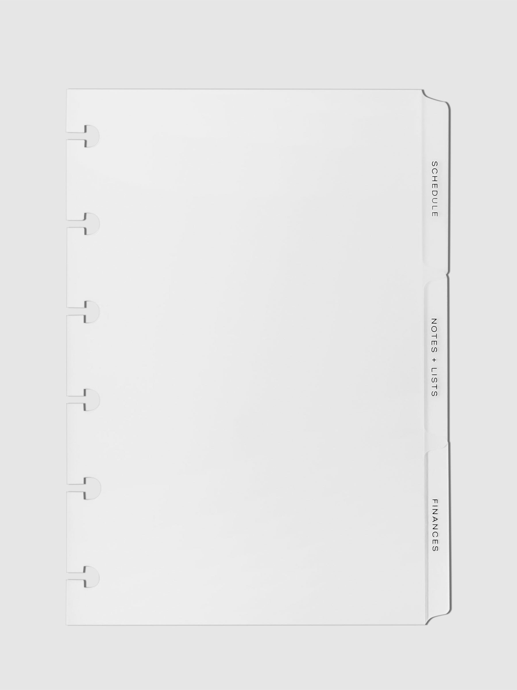 The Essentials Side Tab Planner Dividers | Low Profile | Matte | Cloth ...