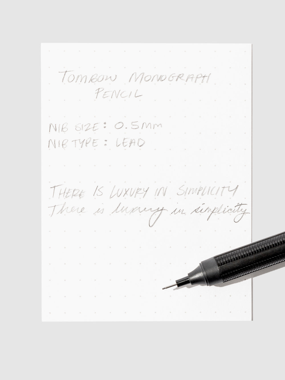 Tombow Mono Graph Lite Mechanical Pencil with Clip | Cloth & Paper