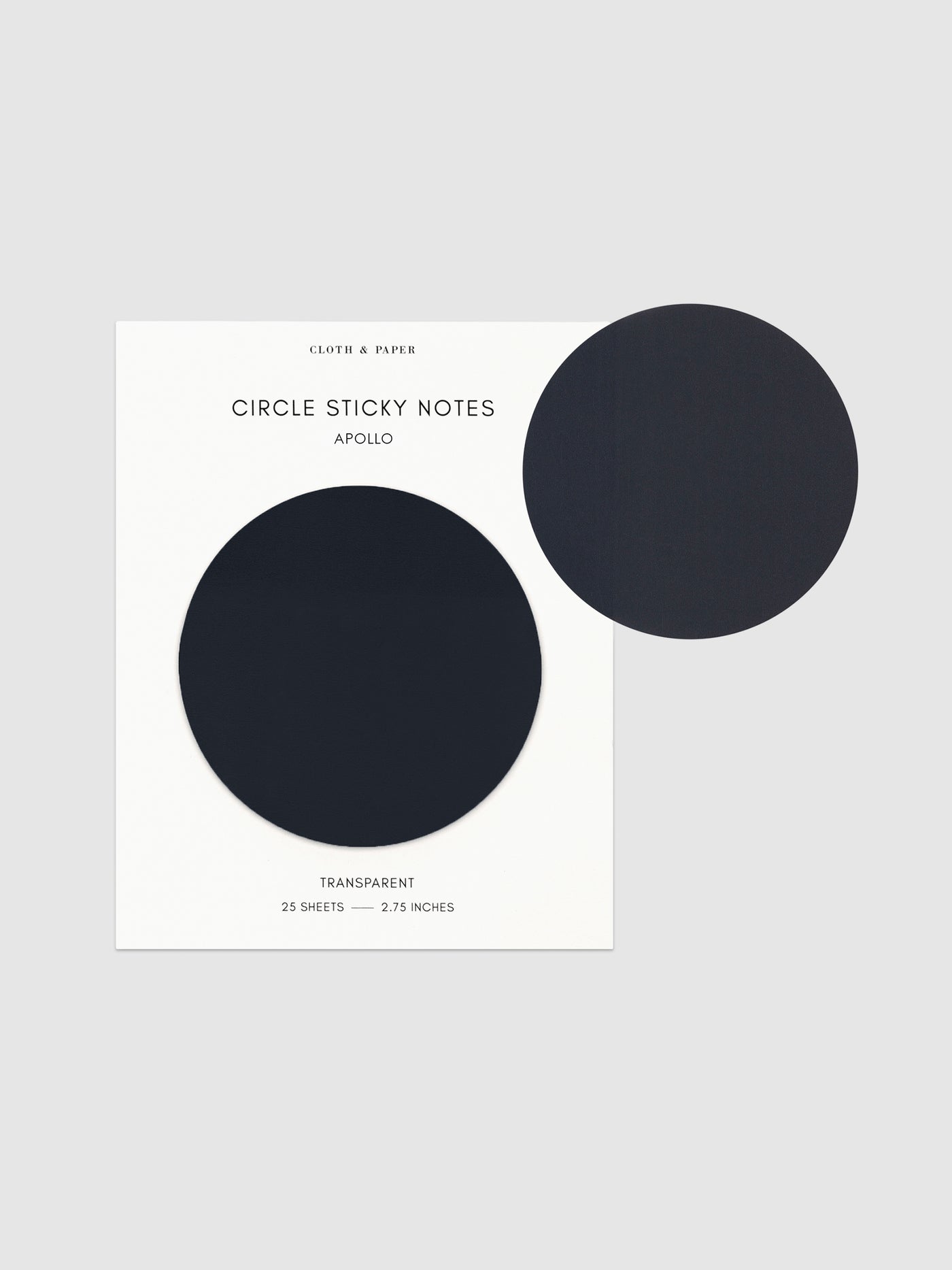 Transparent Circle Sticky Notes for Layering and Planning