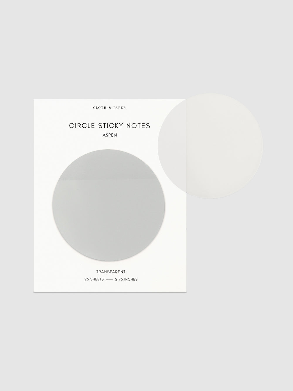 Transparent Circle Sticky Notes for Layering and Planning