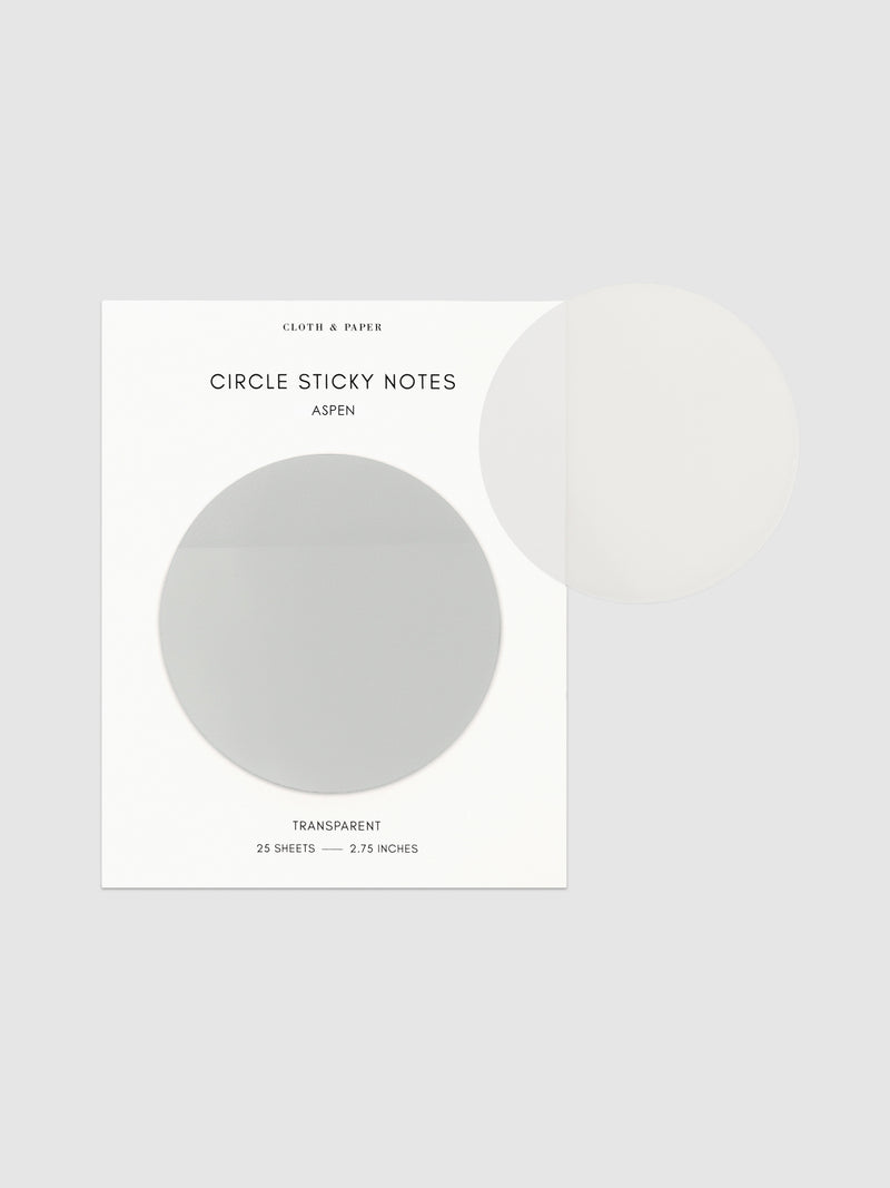 Transparent Circle Sticky Notes for Layering and Planning