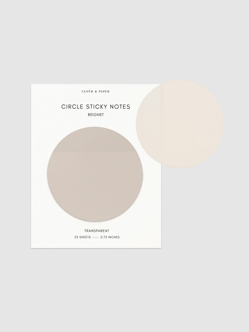 Transparent Circle Sticky Notes for Layering and Planning