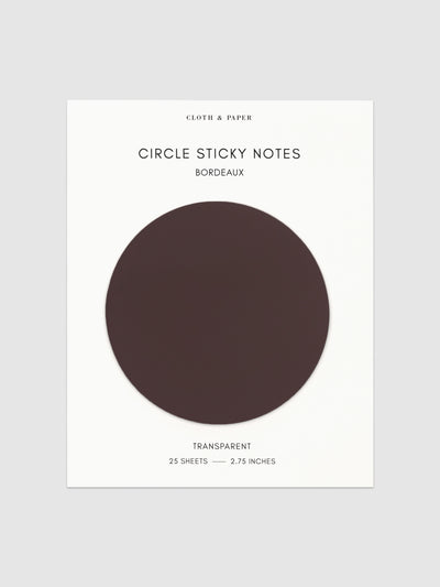 Transparent Circle Sticky Notes for Layering and Planning