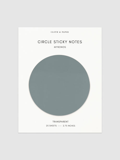 Transparent Circle Sticky Notes | Cloth & Paper