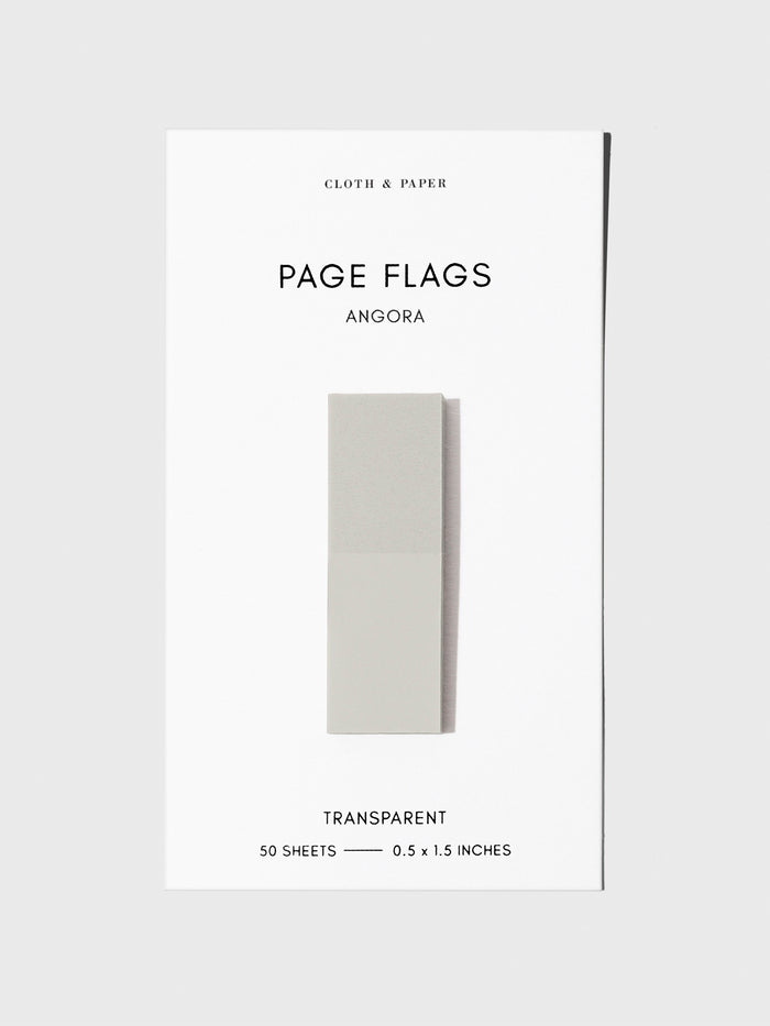 Transparent Page Flags | Cloth & Paper