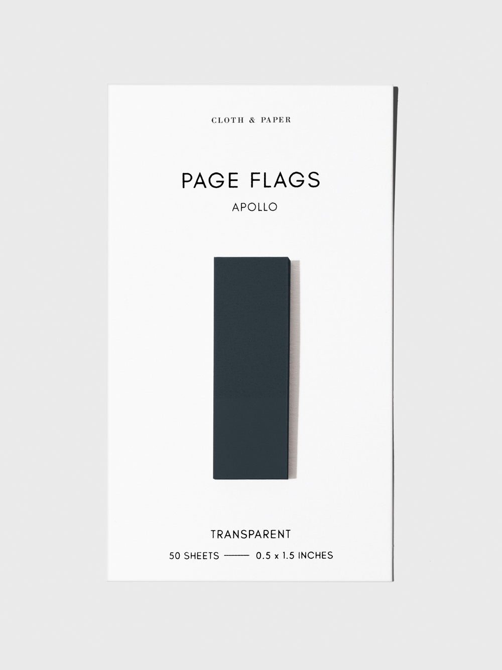 Slim Transparent Page Flags for Books and Planners | Cloth & Paper
