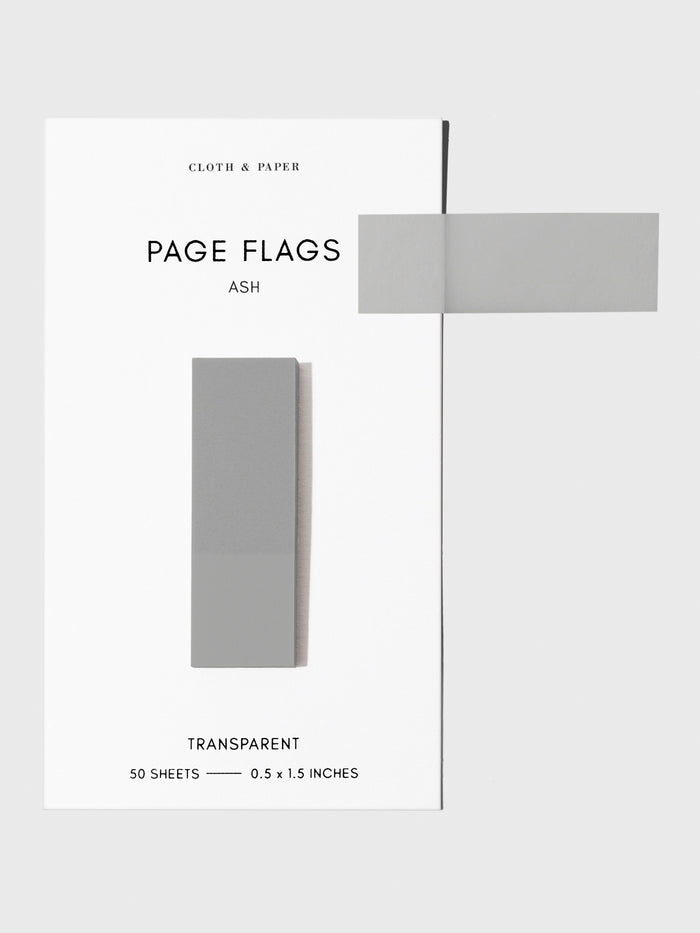 Transparent Page Flags | Cloth & Paper