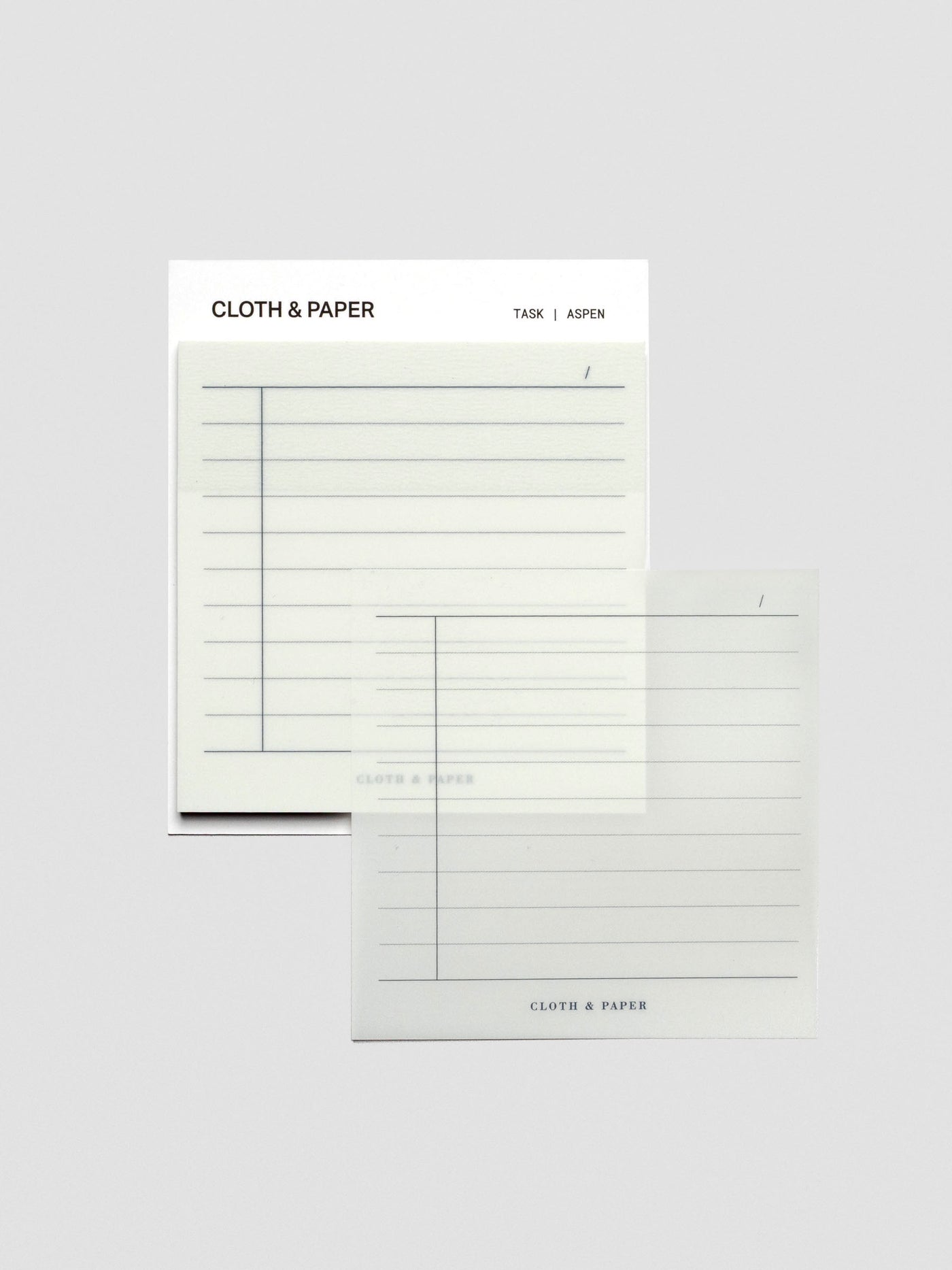 Transparent Sticky Note | Task | Cloth & Paper