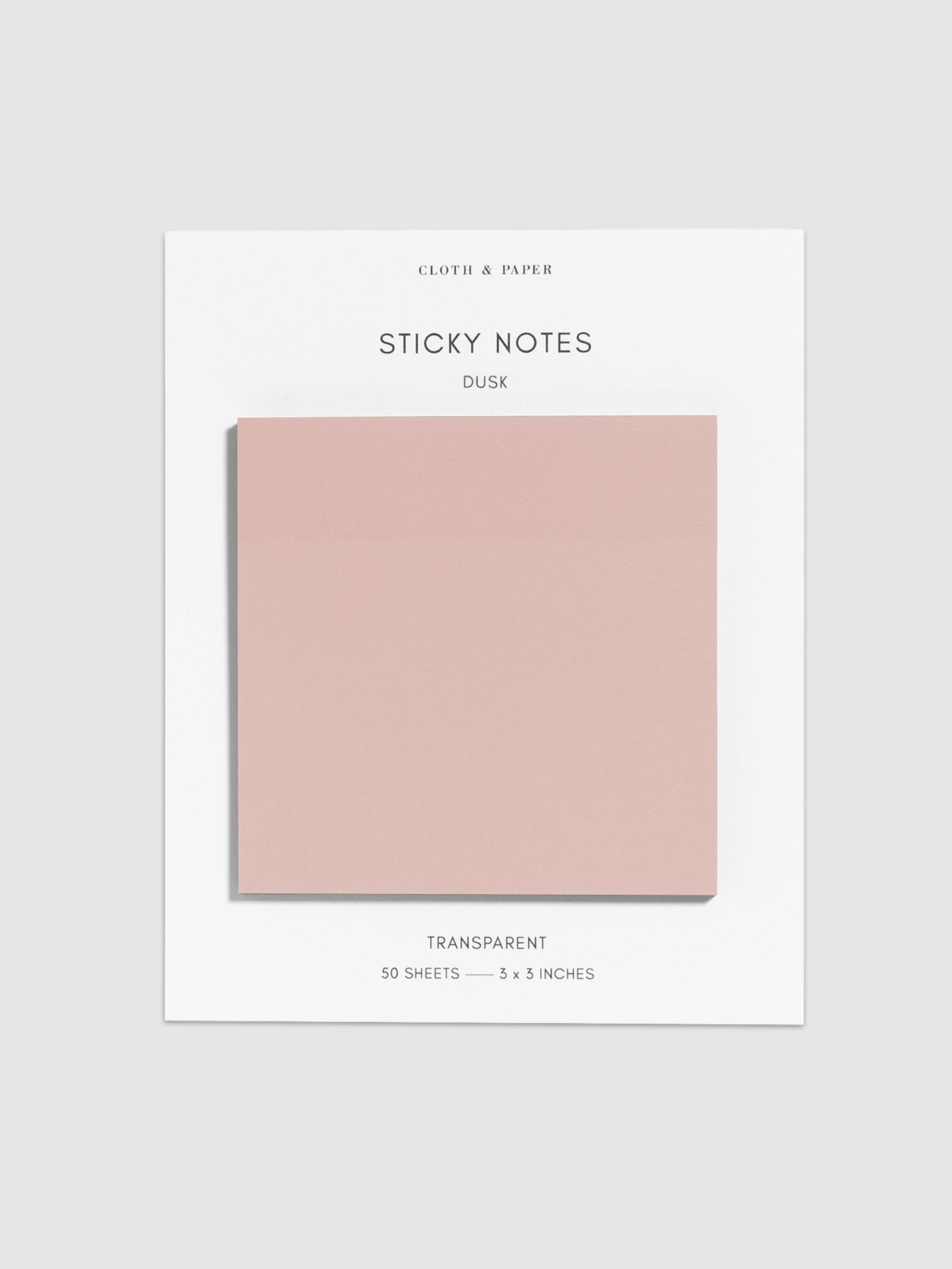 Transparent Sticky Notes for Planning and Notes | Cloth & Paper