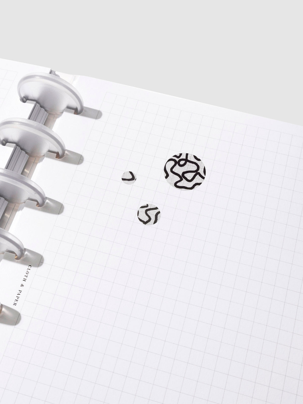 Dot Stickers | Twisted Lines | Planner Stickers | Cloth and Paper