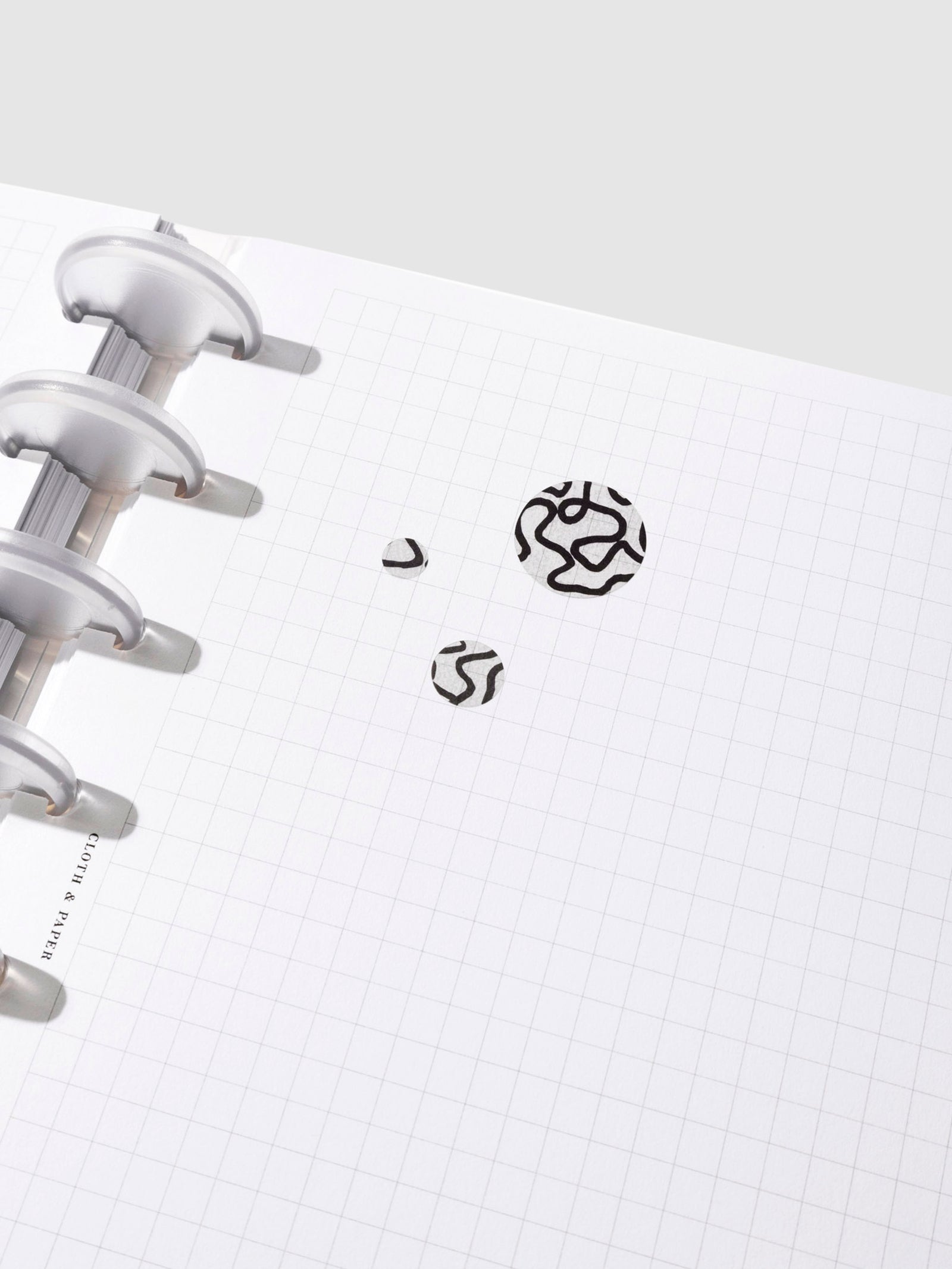Dot Stickers | Twisted Lines | Planner Stickers | Cloth and Paper