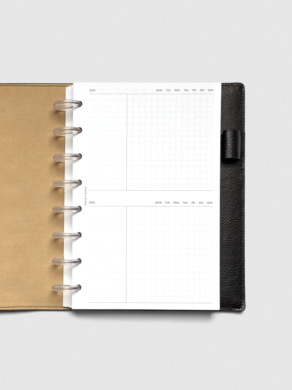 Undated Task Duo Note Planner Inserts | Cloth & Paper