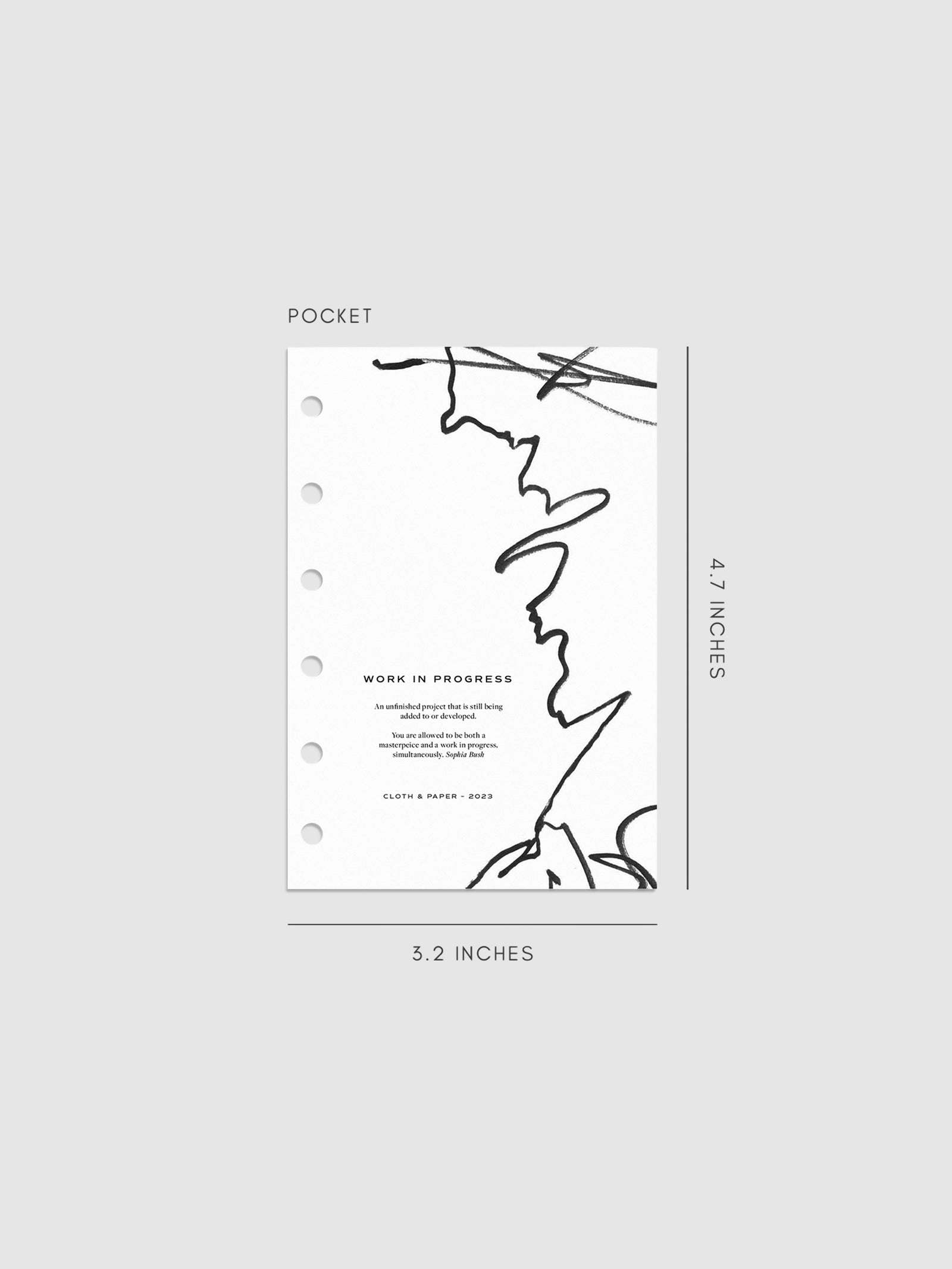 Work In Progress Planner Dashboard | Cloth & Paper