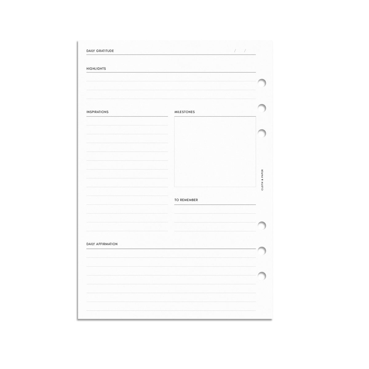 Thought Reframing Planner Inserts | Cloth & Paper – CLOTH & PAPER