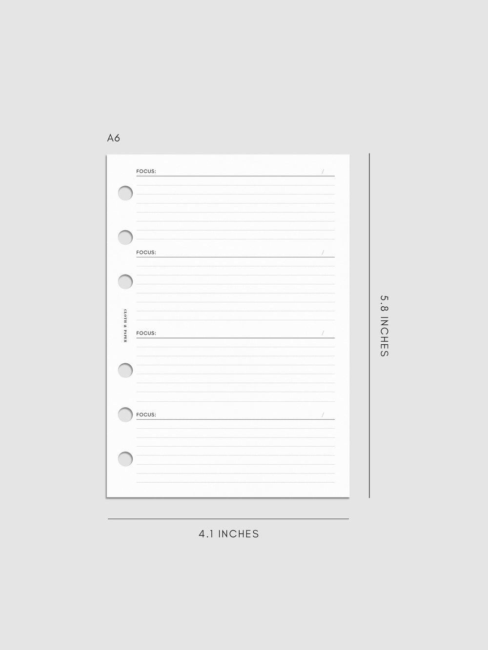 Everyday Journaling Inserts | Cloth & Paper
