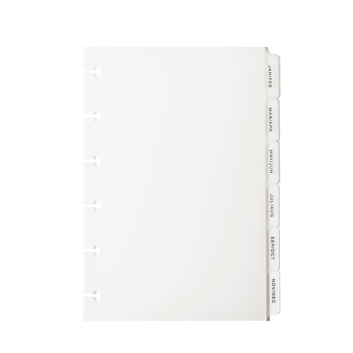 Monthly Side Tab Planner Dividers | Low Profile | Matte | Cloth & Paper ...