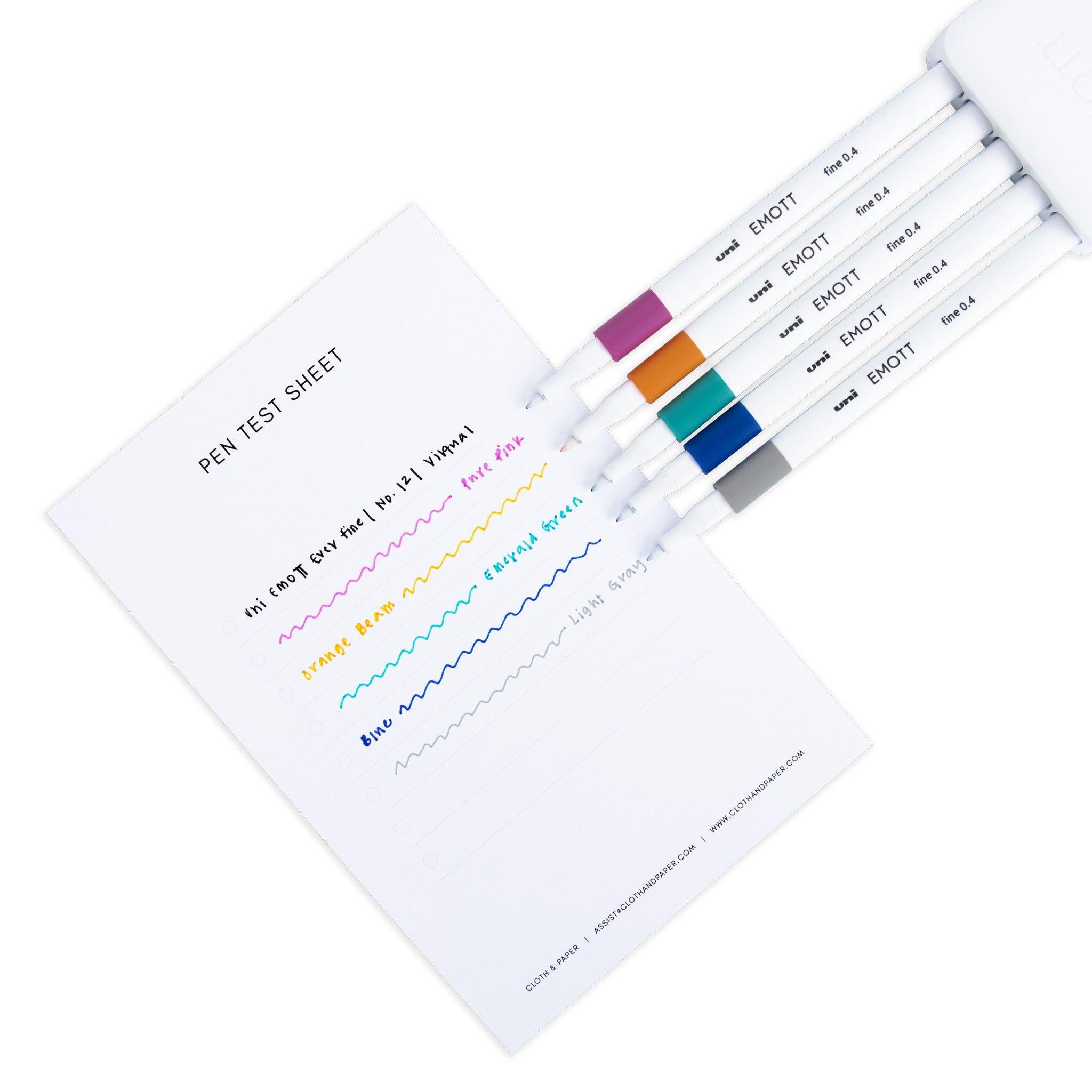 Uni EMOTT Ever Fine | 5 Color Set – CLOTH & PAPER